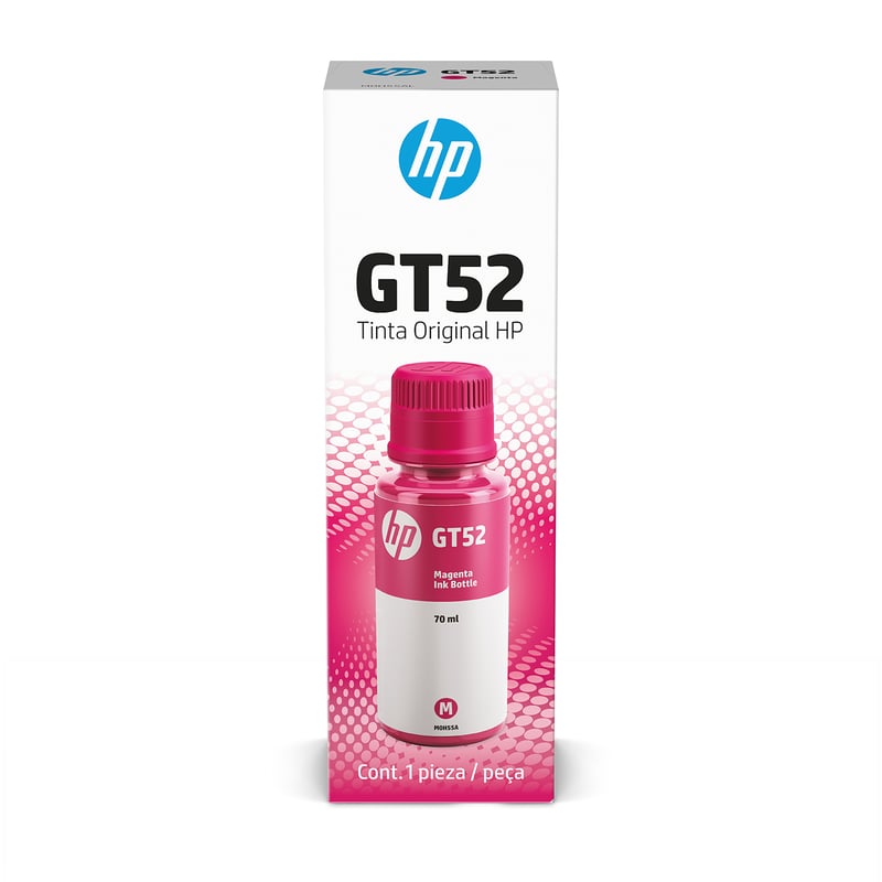 Botella de Tinta HP Gt52 Magenta Original Ink | Tottus Perú