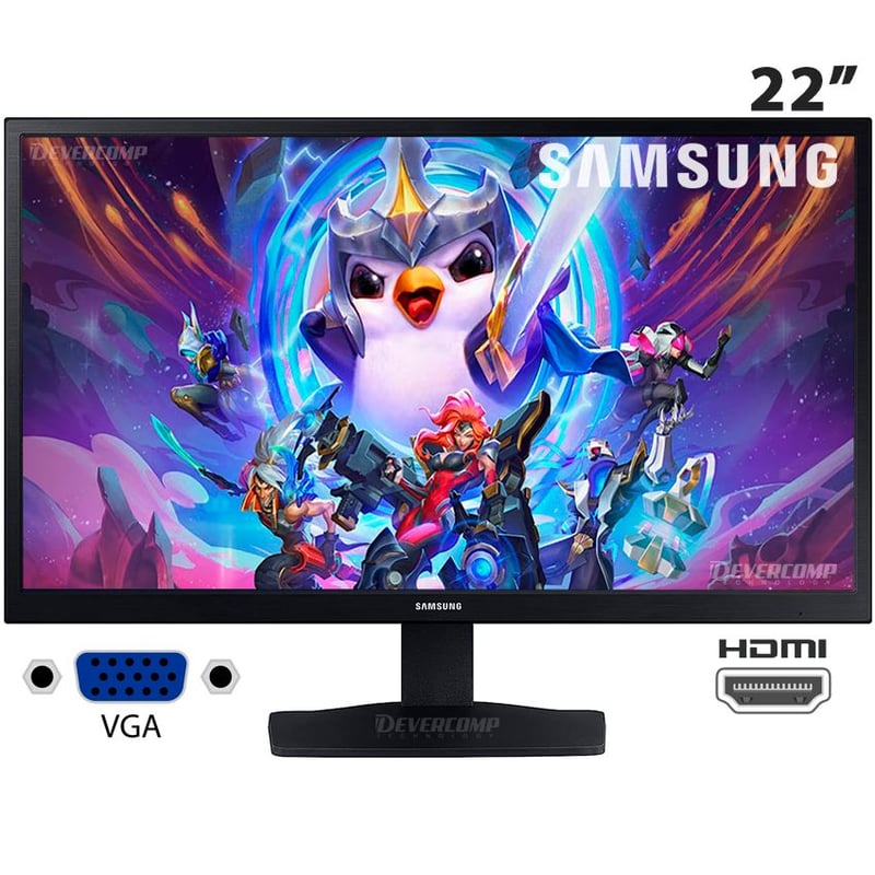 Monitor Samsung 22" LED Full HD VA 60 Hz HDMI / VGA SAMSUNG | falabella.com