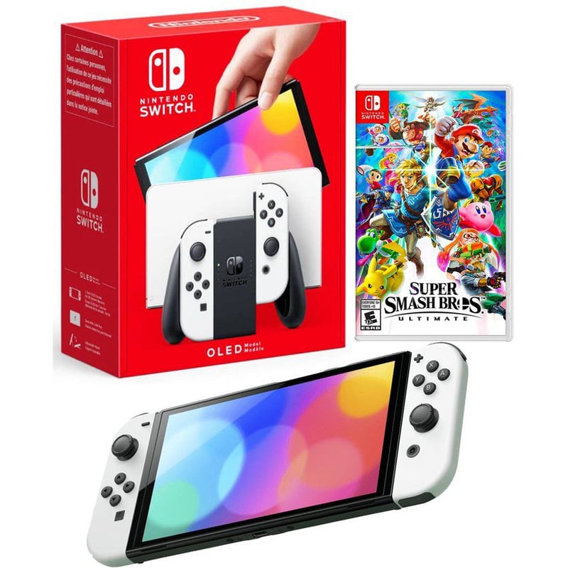 Consola Nintendo Switch Oled Blanco Super Smash Bros. NINTENDO | falabella.com