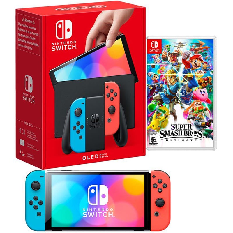 Consola Nintendo Switch Oled Neón Super Smash Bros. NINTENDO | falabella.com