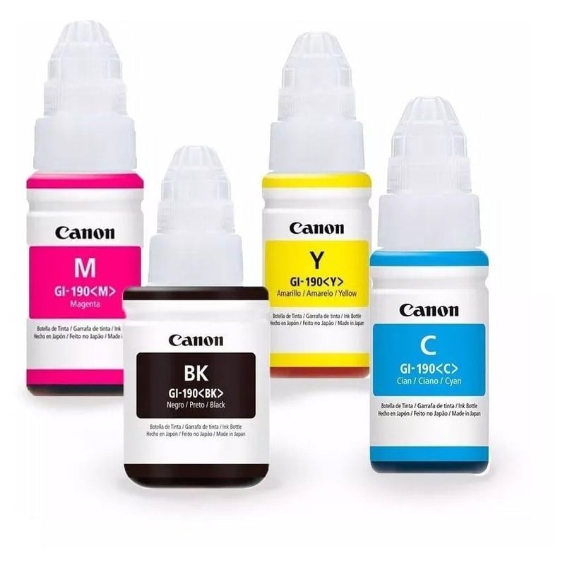 Kit x 4 tintas CANON GI-190 CANON | falabella.com