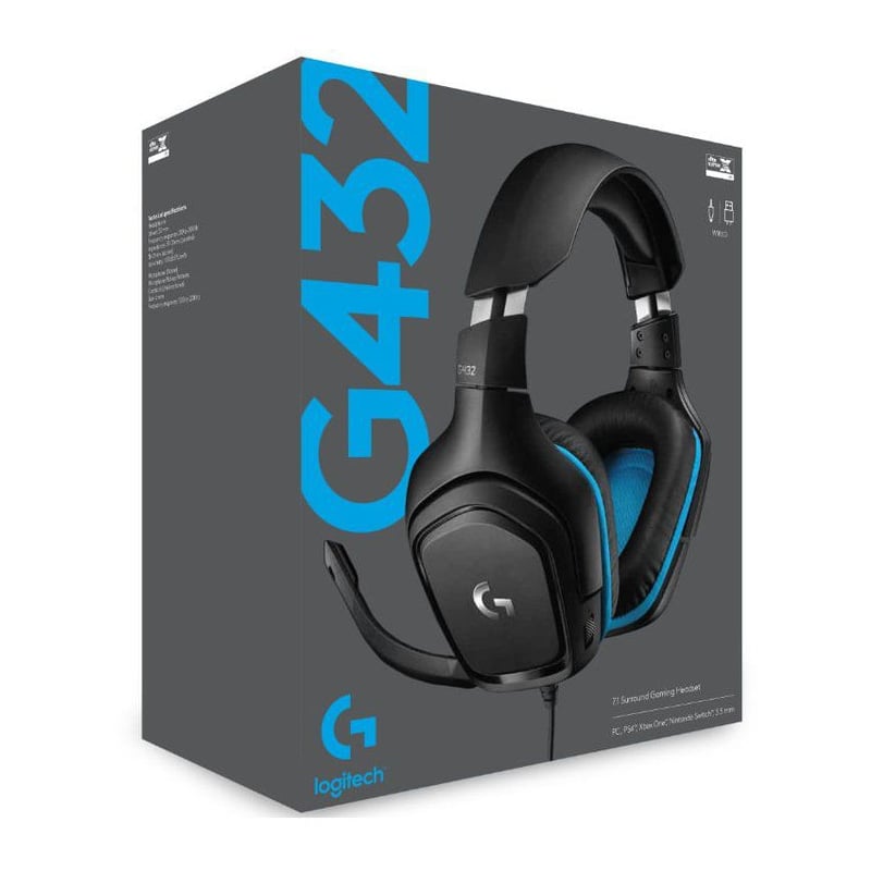 Audífono logitech g432 gamer 7.1 usb - negro LOGITECH | falabella.com