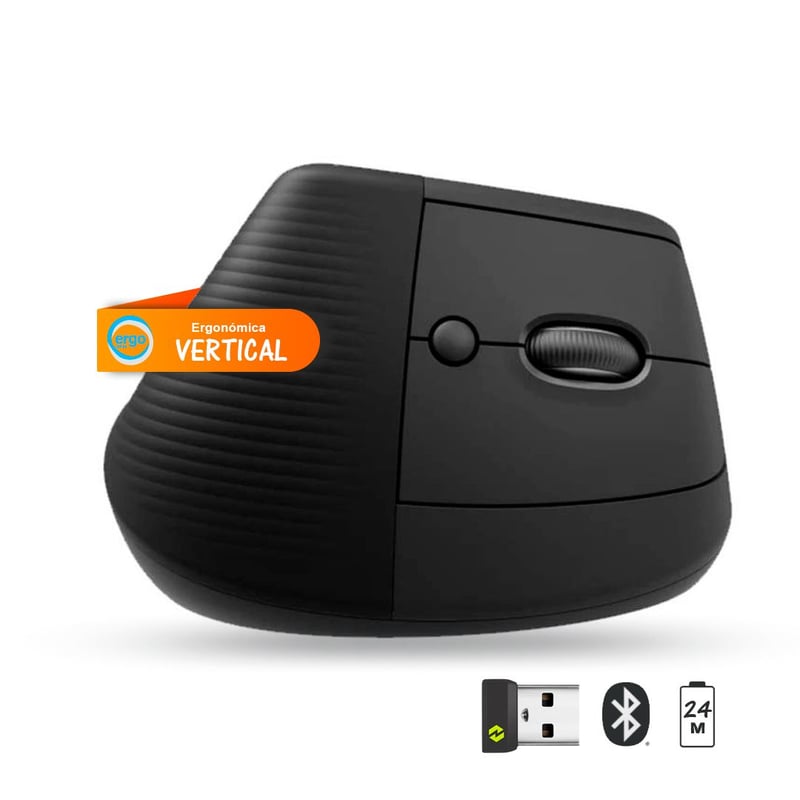 Mouse Logitech Vertical MX Lift Bluetooth Ergonómico - grafito LOGITECH ...
