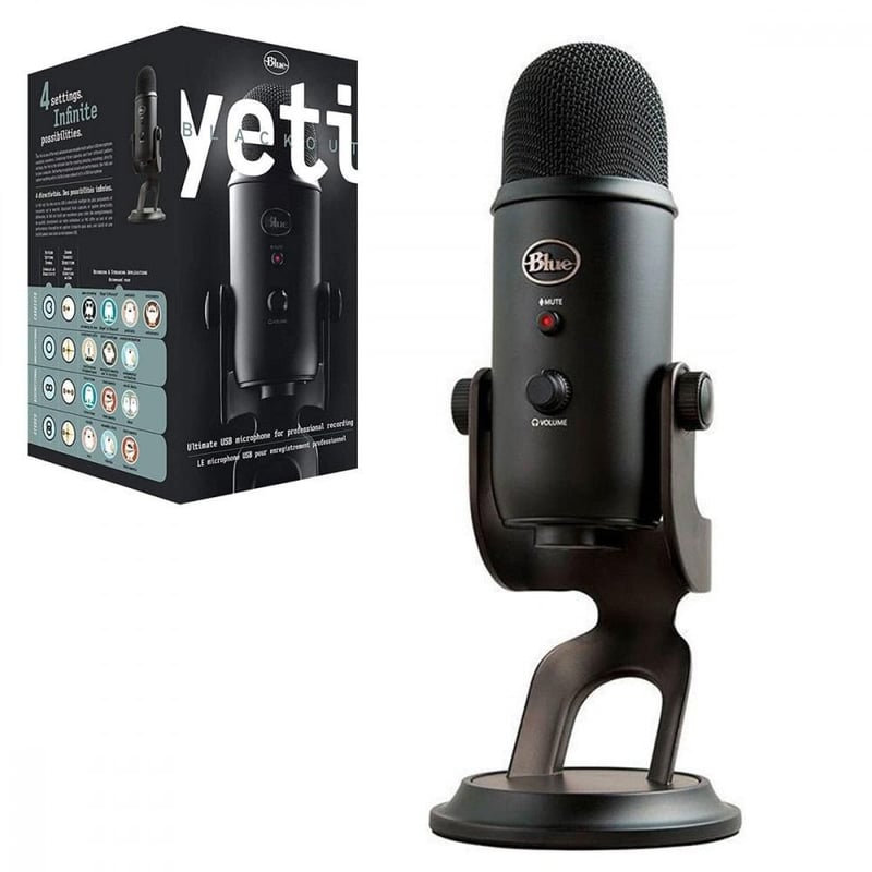 MICROFONO BLUE YETI BLACKOUT BLUE | falabella.com
