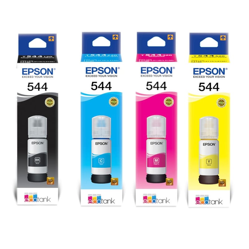 Tinta Epson T544 kit 4 Botellas 544 EPSON | falabella.com