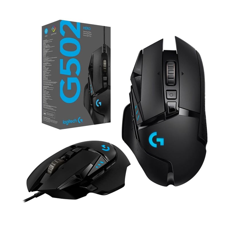 Mouse Gamer Logitech G502 Hero RGB 11 Botones 25K DPI LOGITECH ...