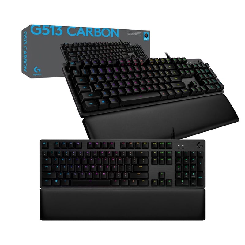 Teclado Gamer Logitech G513 RGB Mecánico Reposamanos Incluido LOGITECH ...