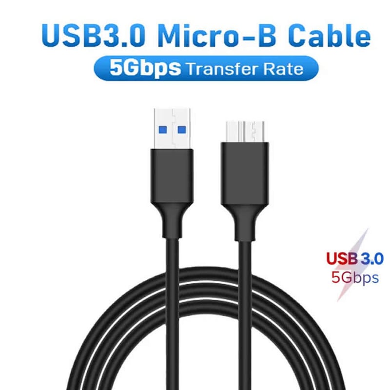 Cable USB 3,0 macho A Micro B -Para Disco Duro Externo Hdd | Sodimac Falabella