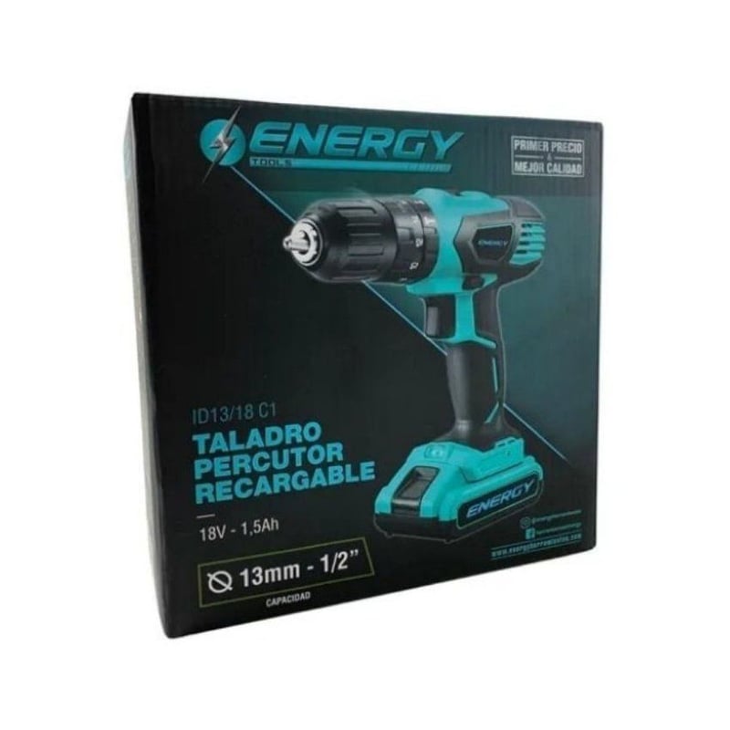Taladro percutor inalambrico 18v energy id13-18c1 ENERGY | falabella.com