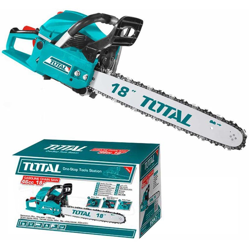 MOTOSIERRA A GASOLINA 46CC 18KW 550ML INDUSTRIAL TOTAL - TG5451811 TOTAL TOOLS | falabella.com