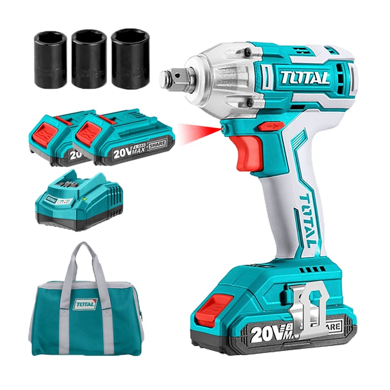 LLAVE DE IMPACTO 20V INALÁMBRICA BRUSHLES INDUSTRIAL TOTAL - TIWLI2001 ...