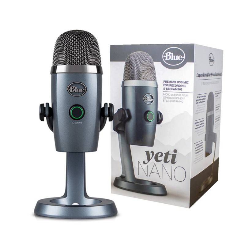 Microfono Blue Yeti Nano Cardioide Omnidireccional - Silver BLUE ...