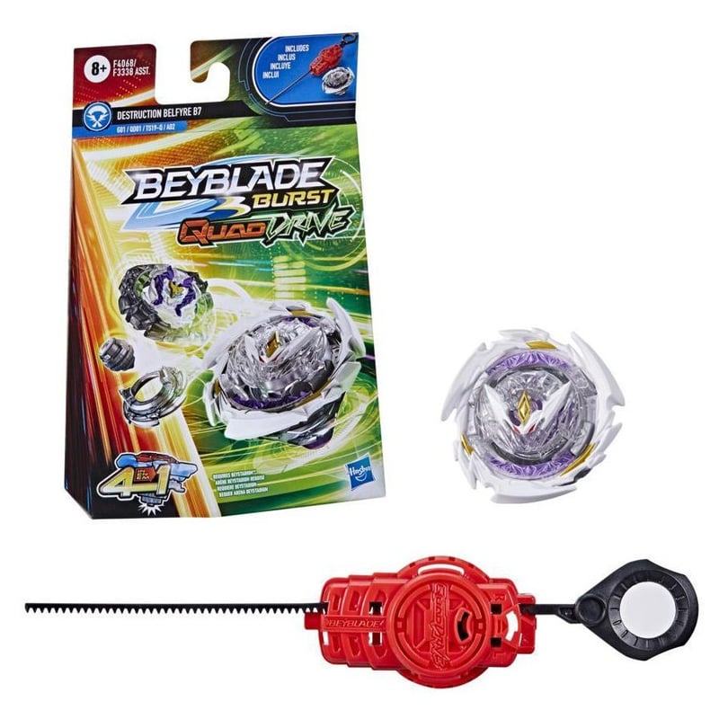 BeyBlade Burst Quad Drive - Destruction Belfyre B7 Lanzador BEYBLADE ...
