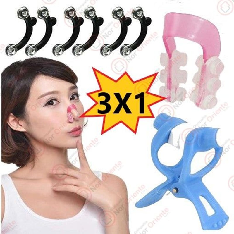Corrector Nasal 3d Kit Completo Respingador Nasal Silicona GENERICO ...