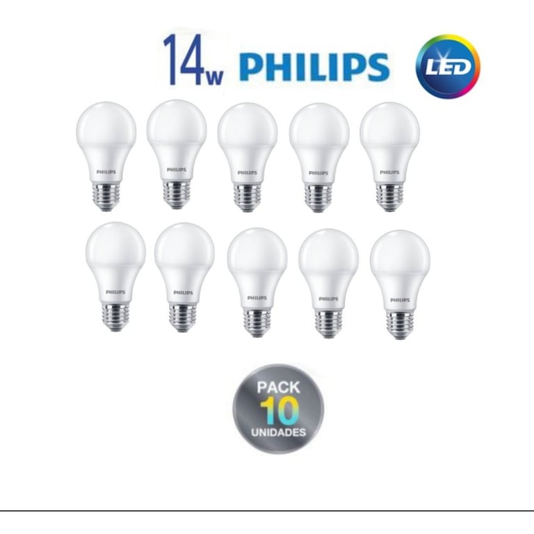 Foco led philips 14w ecohome / pack 10 unidades - luz blanco | Sodimac ...