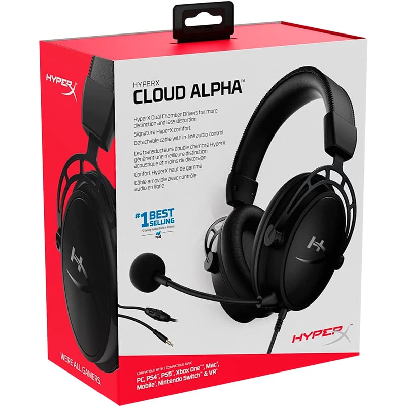 Audífonos Gamer Hyperx Cloud Alpha - Negro HYPERX | falabella.com