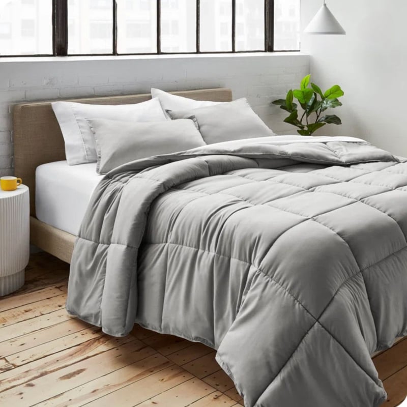 Edredón 2 Plazas Monocromo Premium De Algodón Pima Plomo | Sodimac ...