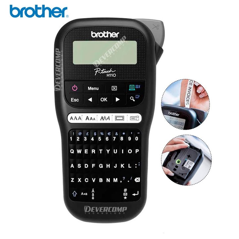 Rotuladora Brother PT-H110BK Portatil Negro BROTHER | falabella.com
