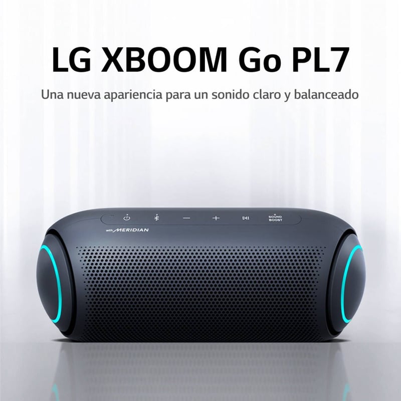Parlante bluetooth portatil xboom pl7 go black LG | falabella.com