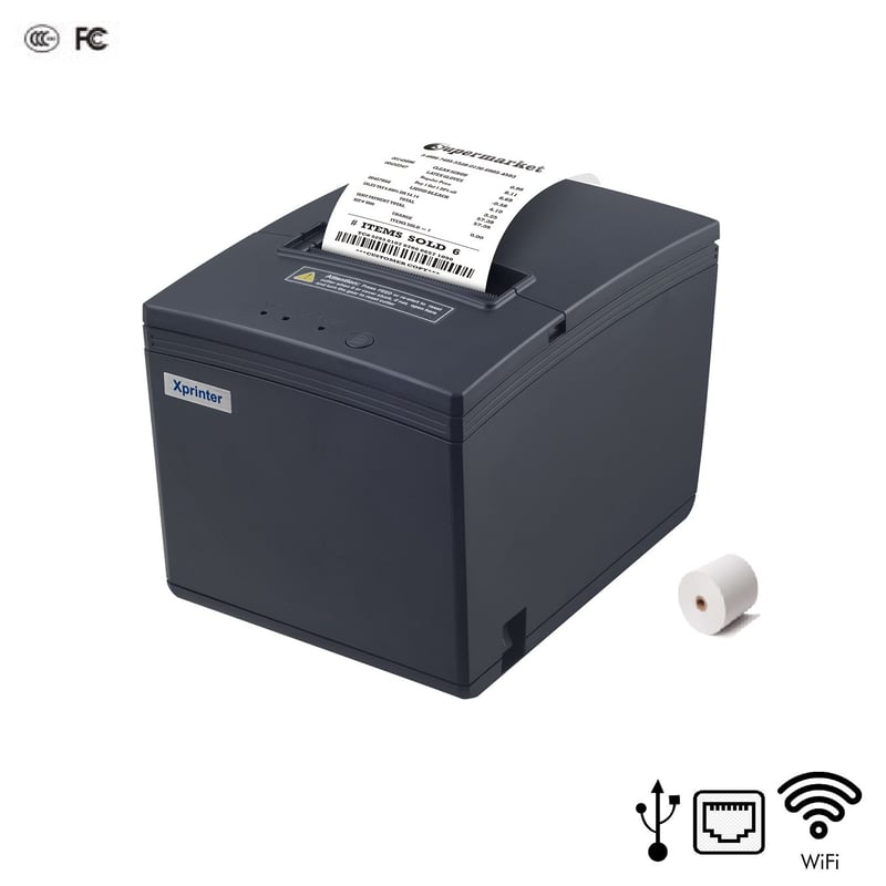 Impresora Ticketera Térmica WIFI LAN escritorio XPRINTER tickets 80mm ...