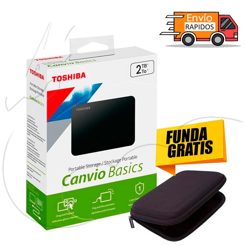 DISCO EXTERNO 2TB TOSHIBA CANVIO BASICS TOSHIBA | falabella.com