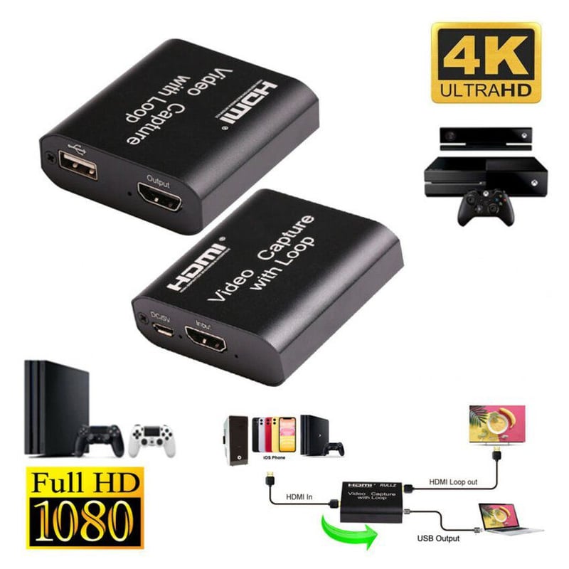 Capturador de video usb 3.0 hdmi capturadora con loop out 4k 2k ...