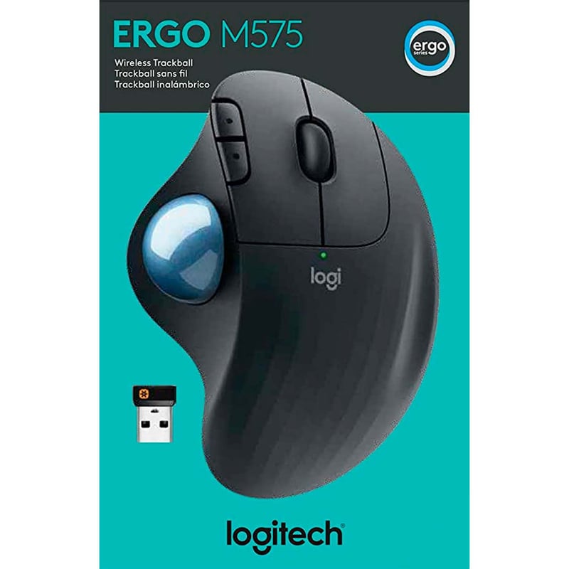 Mouse Logitech Ergo M575 Trackball Inalambrico Bluetooth Negro LOGITECH | falabella.com