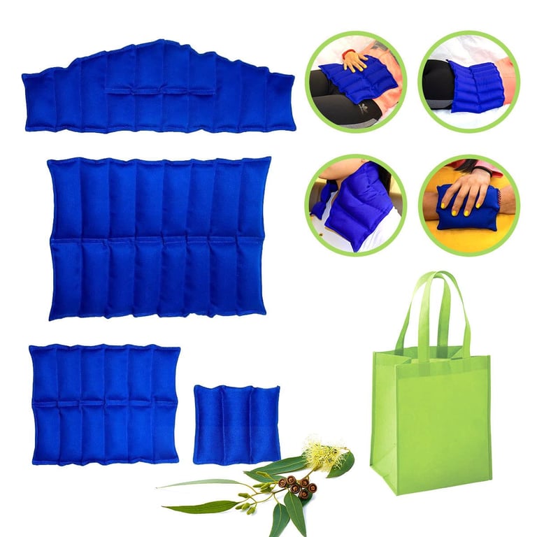 Kit de 4 Compresas de Semillas Aromáticas para dolor Muscular ...