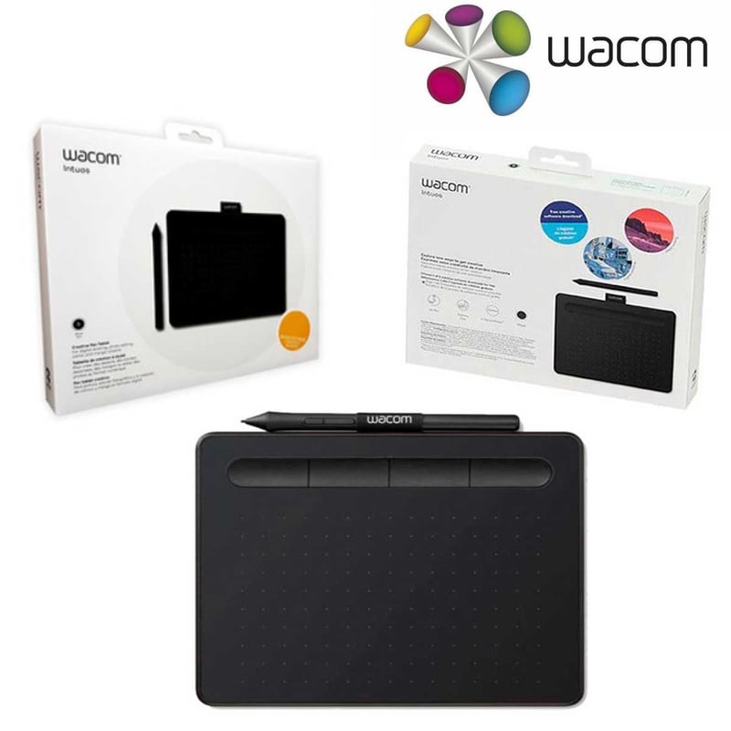 Tableta Grafica Wacom Intuos S Bluetooth CTL4100WLK0 Black WACOM ...