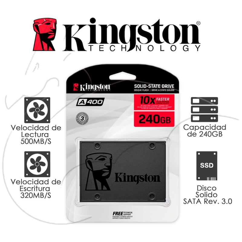 Disco Solido 240GB Ssd Kingston Original KINGSTON | falabella.com Disco Solido 240GB Ssd Kingston Original KINGSTON | falabella.com