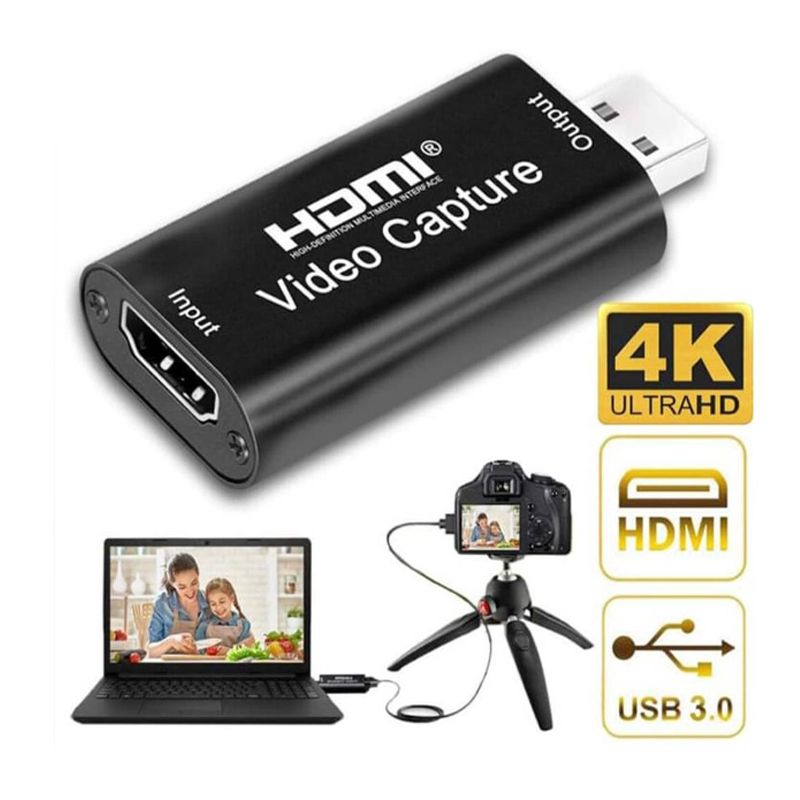 Capturador De Video HDMI 4K Capturadora USB 3.0 streamer GENERICO ...