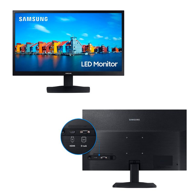 Monitor Samsung Flat LED 19" LS19A330NH, TN, 1366 x 768, VGA, HDMI ...
