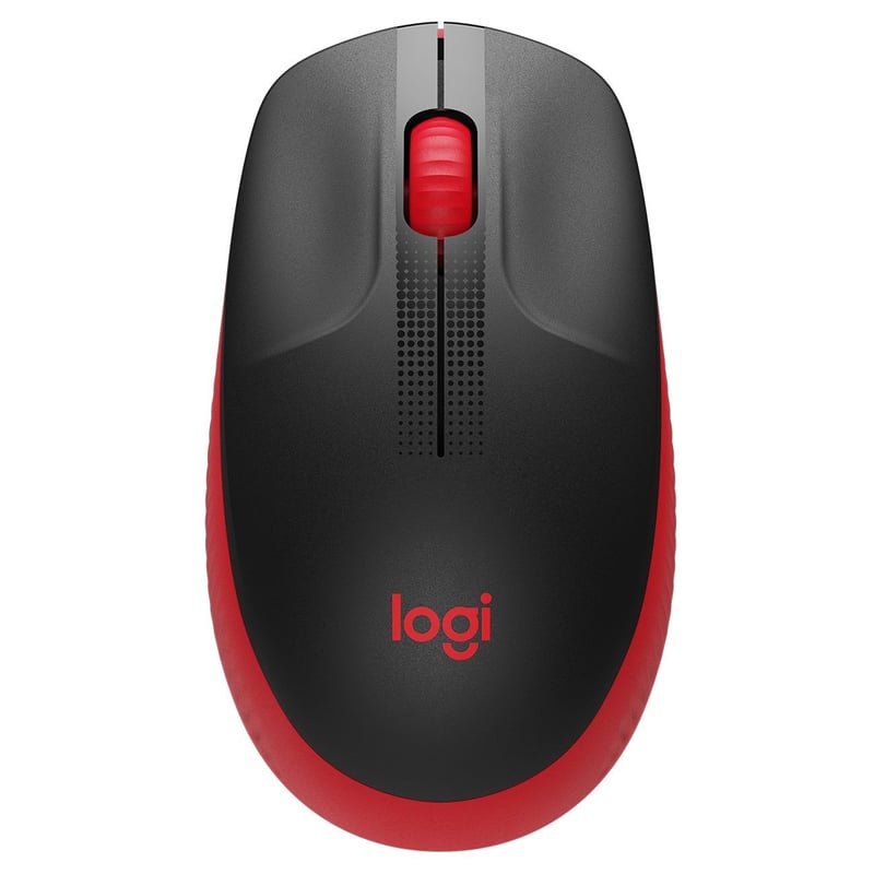 Logitech Mouse M190 Inalámbrico con Receptor Nano USB Rojo 910-005904 ...