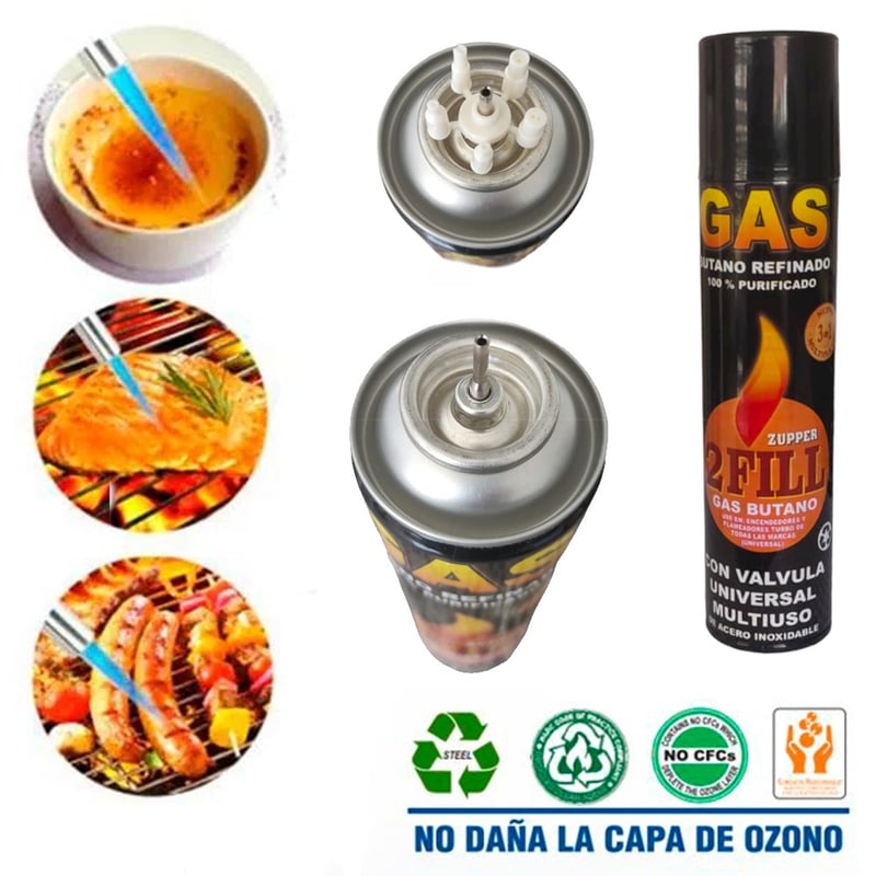 Gas Butano Ultra Refinado Recarga Todo Tipo Encendedores GENERICO ...