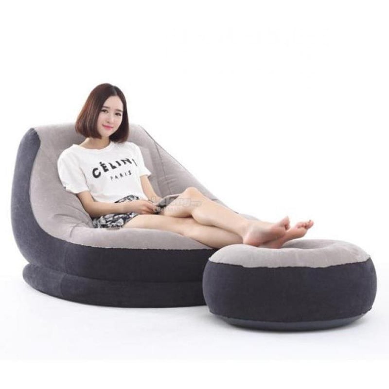 Sofa sillón inflable posa pies posa vasos puff marca intex | Sodimac ...