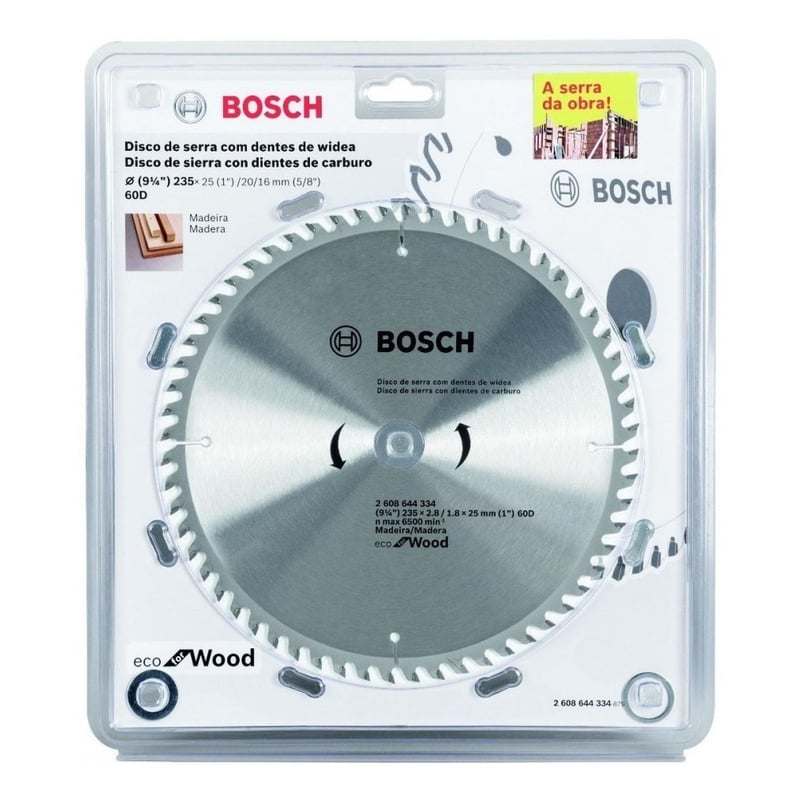 Disco de Corte 7 1/4" ECO Madera 60 D para Sierra Circular Bosch BOSCH ...