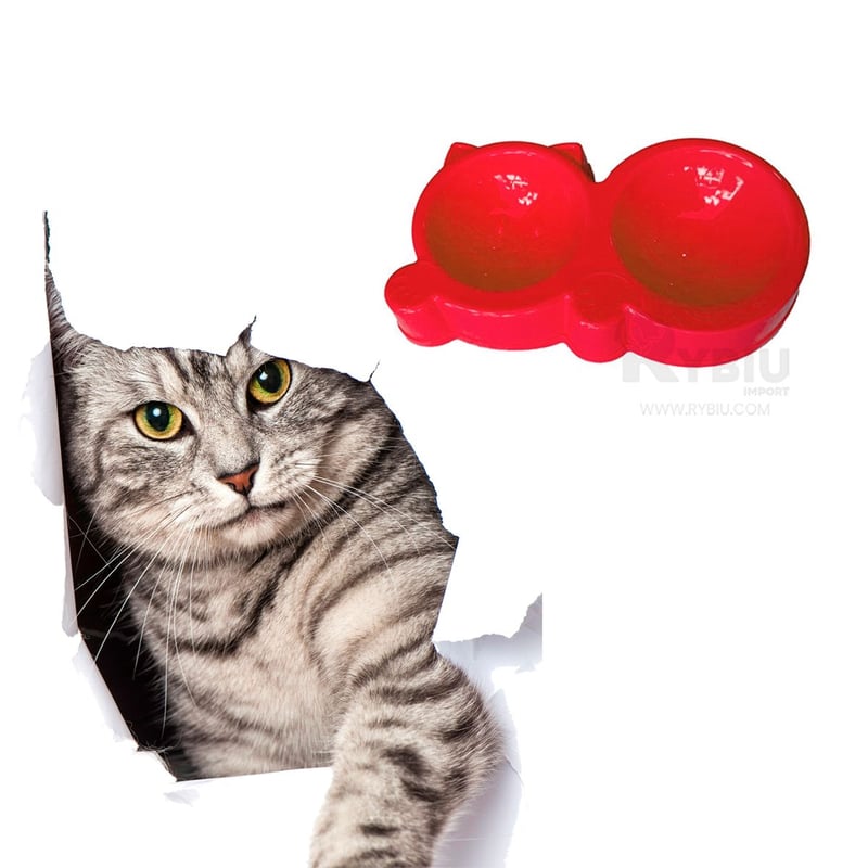Bowl con forma de Gato Rojo GENERICO | falabella.com