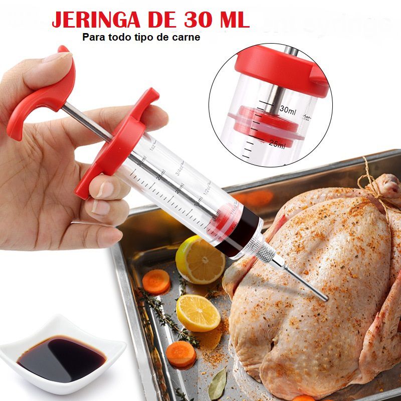 Jeringa para inyectar Pavo carne pollo y salsas en navidad GENERICO ...