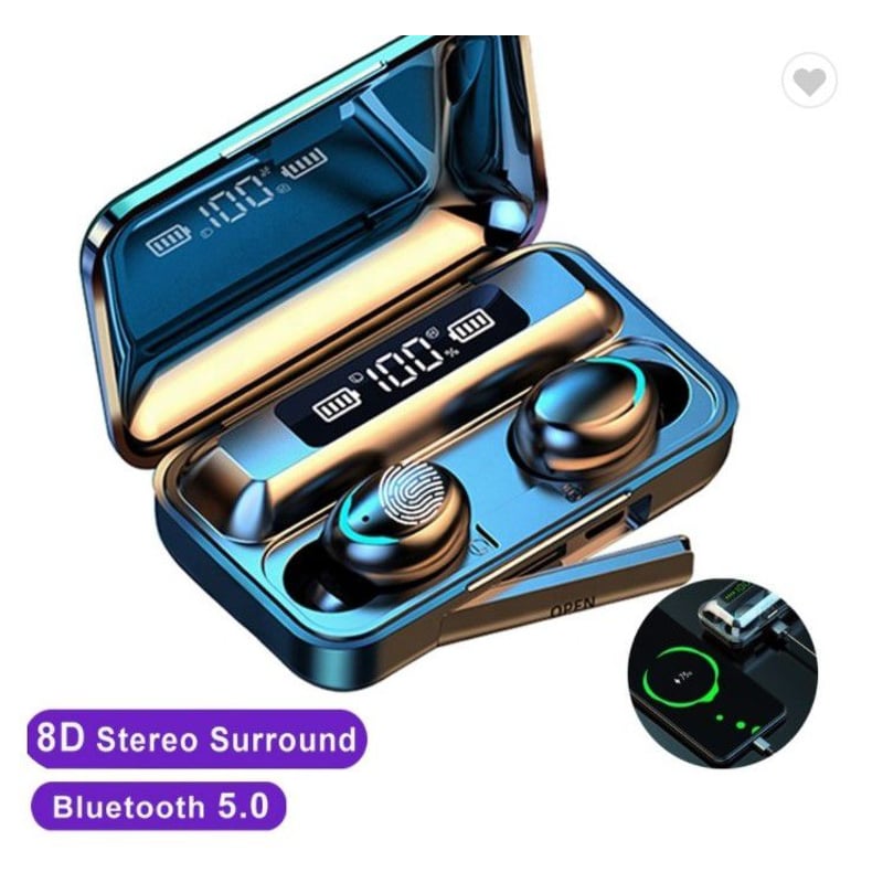 Audífonos inalámbricos f9 con powerbank bluetooth v53 CLN TECH | falabella.com