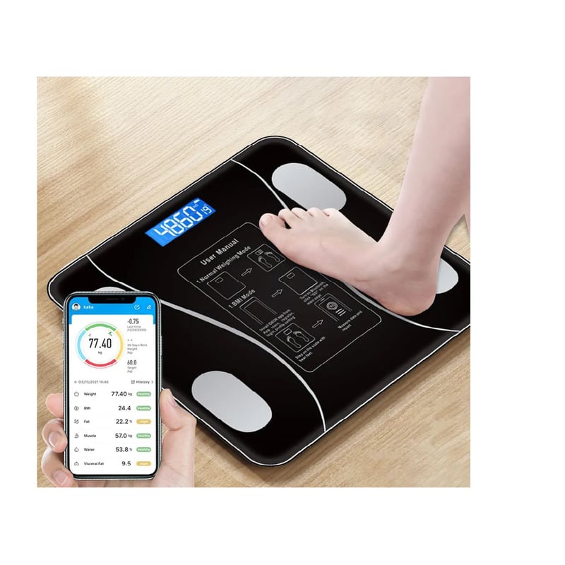 BALANZA INTELIGENTE DIGITAL BLUETOOTH PESO 180 KG GENERICO | falabella.com