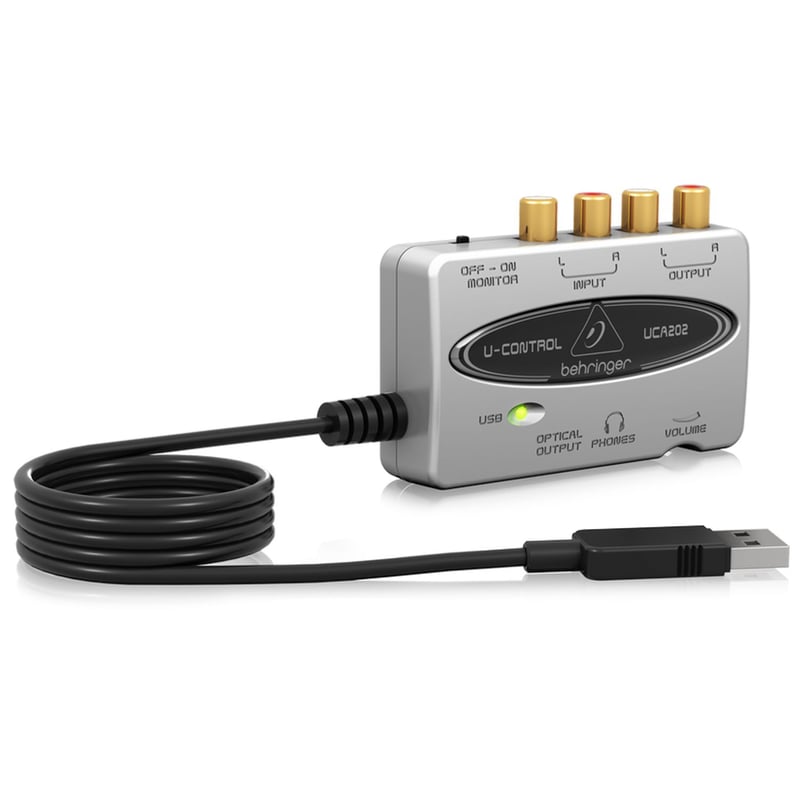 Interfaz de Audio USB Behringer con 2 entradas Uca202 BEHRINGER ...