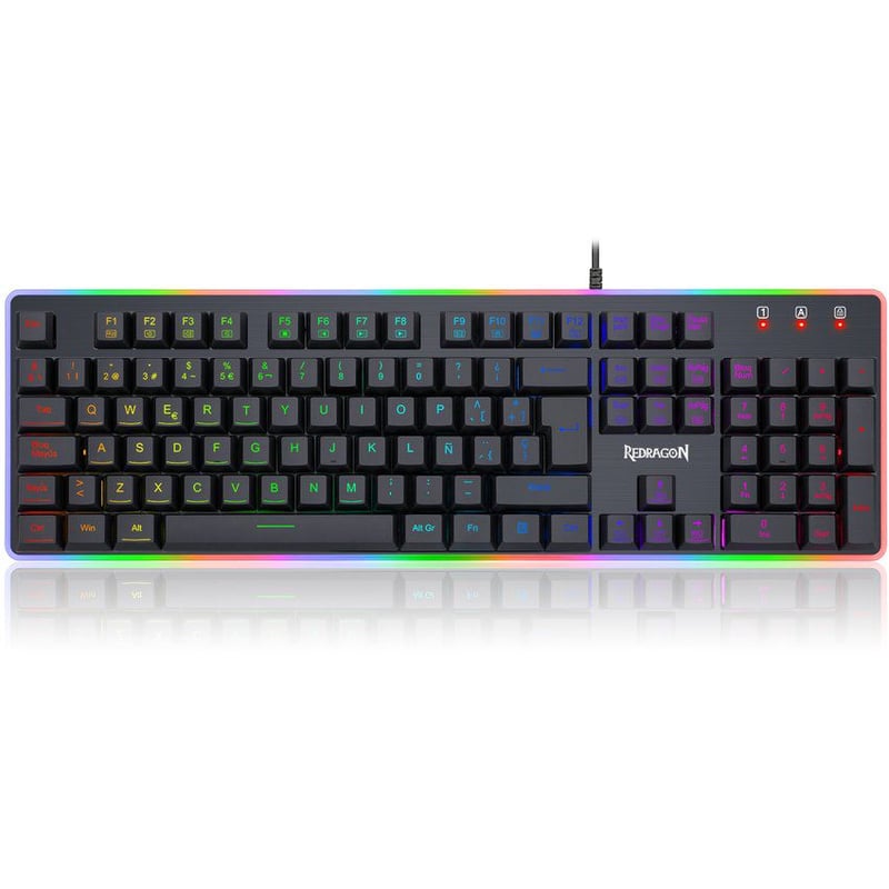 Teclado gamer semimecanico redragon dyaus 2 k509rgb negro REDRAGON ...