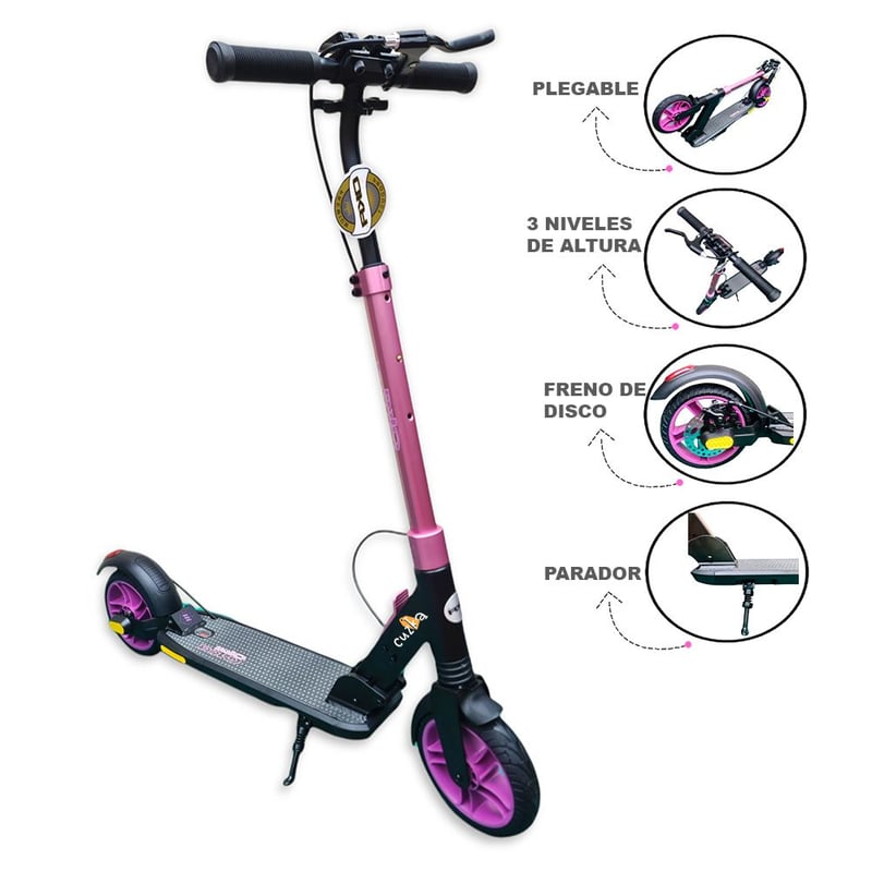 Scooter de Aluminio OKA »JUVENIL» PINK OKA | falabella.com