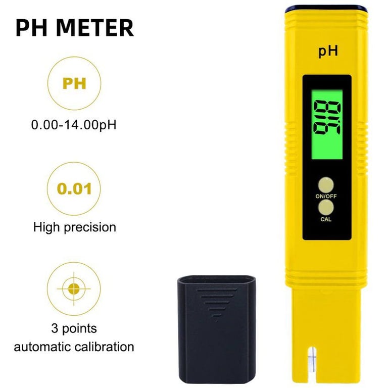 Medidor de ph digital peachimetro phmetro portatil amarillo GENERICO ...