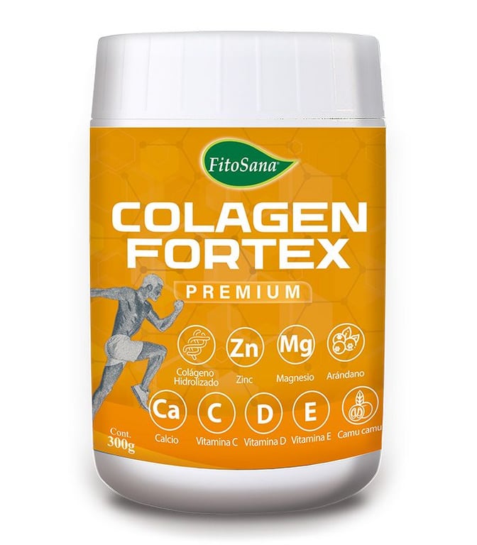 Colágeno Premium Fortex con calcio, Mg y vitamina C x 300 gr Fitosana ...