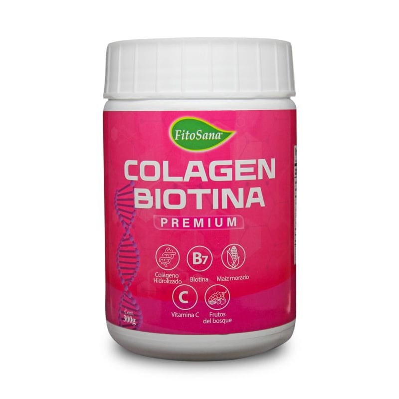 Colágeno premium con biotina y vitamina c x 300 gr fitosana FITOSANA ...