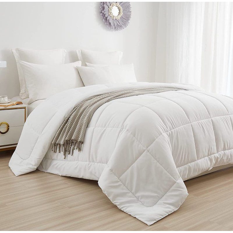 Edredón Monocromo Blanco QUEEN TEFI HOME | falabella.com