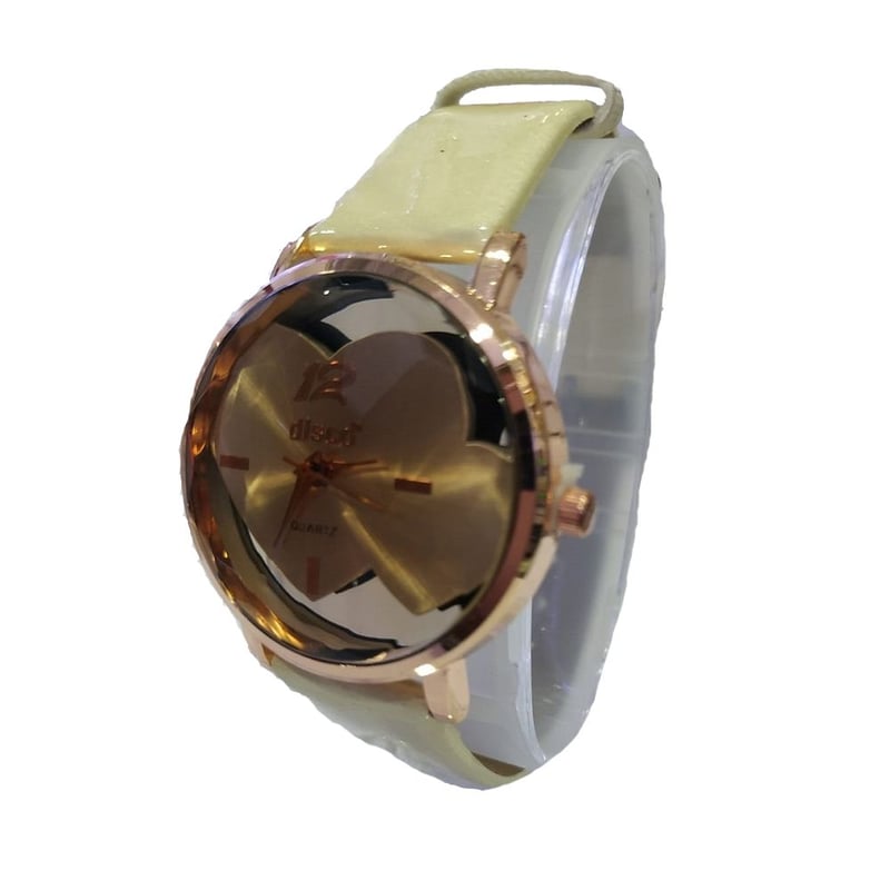 Reloj mujer con fondo de corazon Metal Color GENERICO | falabella.com