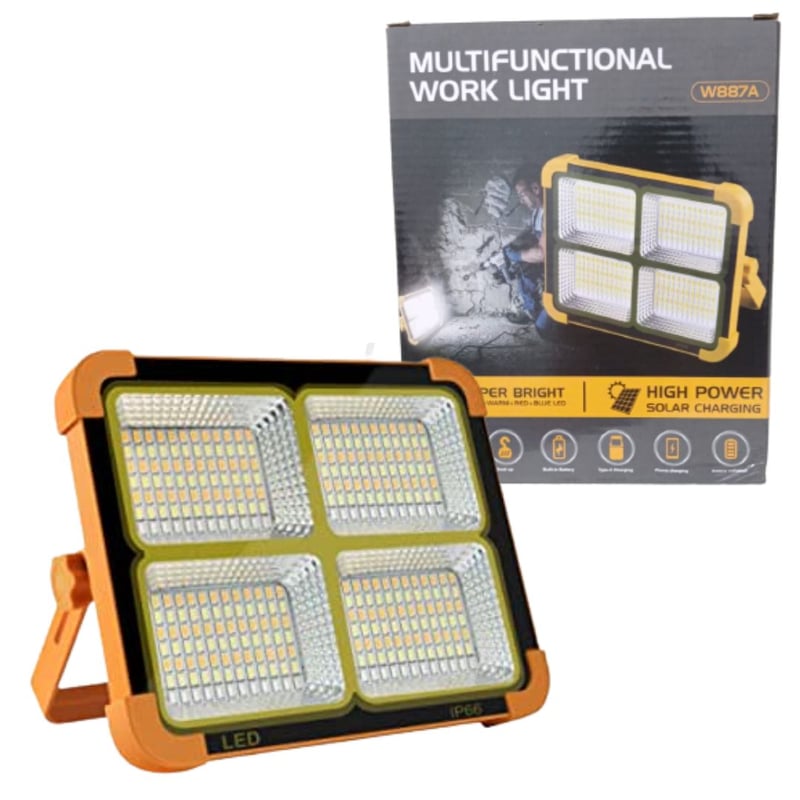 Reflector Led Potente Carga Solar Multifuncional Colgante GENERICO ...