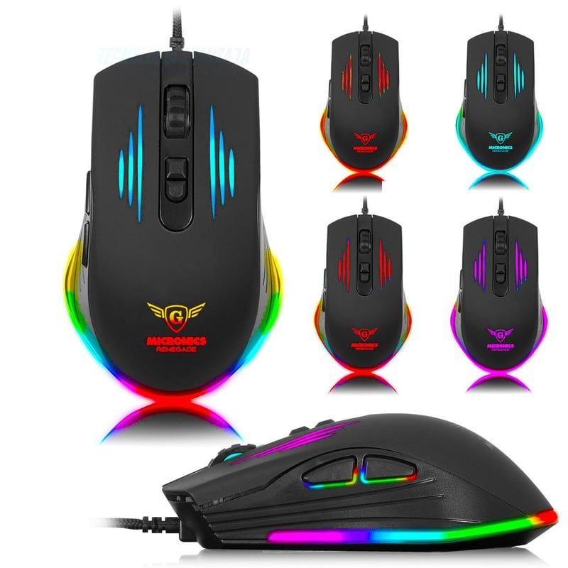 Mouse Gamer Micronics Renegade 7 Botones 6400Dpi RGB Running MICRONICS ...